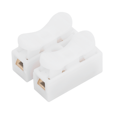 Conector tipo PUSH de 2 Contactos / Para una Conexión Rápida / Puentes ...